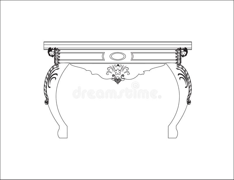 Classic royal table stock vector. Illustration of ornament - 70083652