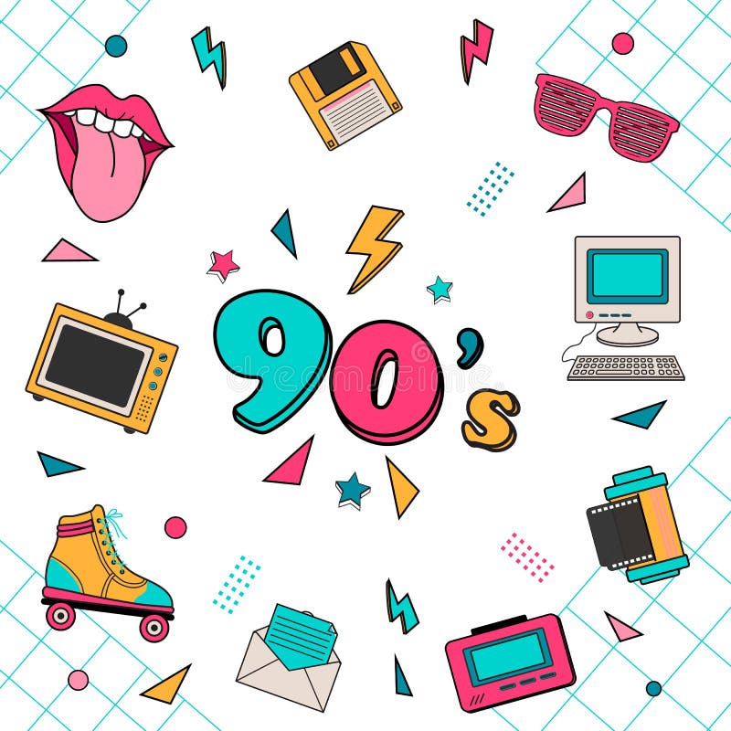 1990s Icons Stock Illustrations – 155 1990s Icons Stock Illustrations ...
