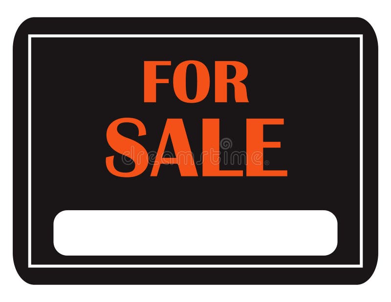 Classic for Sale Sign stock illustration. Illustration of space - 15737835