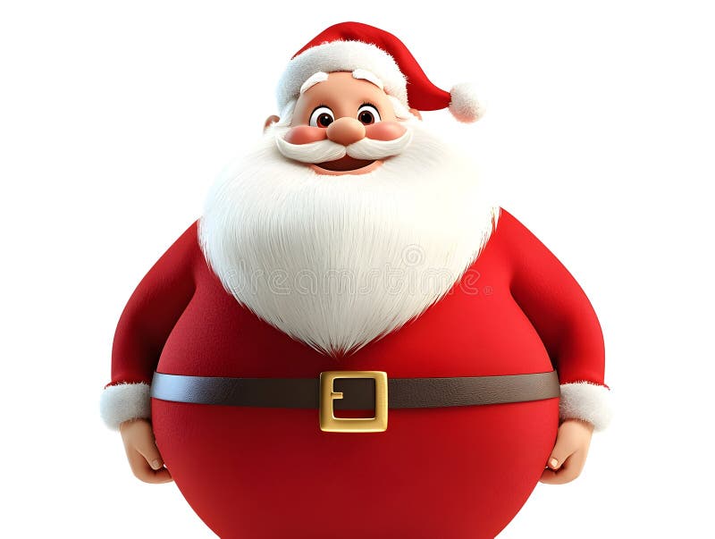 A Classic Santa Claus Character Designed in a Friendly, Approachable ...