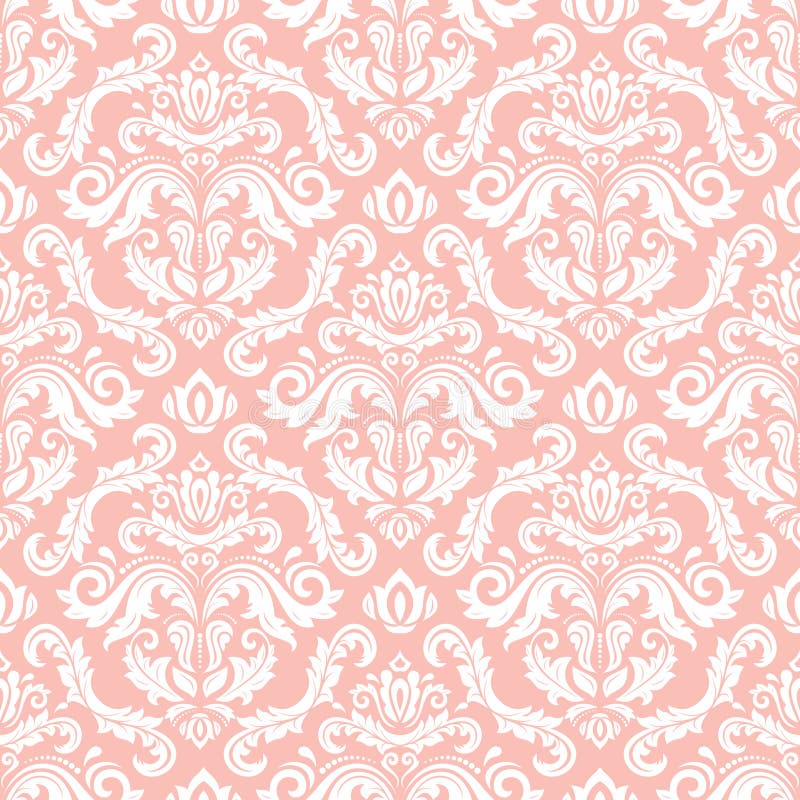 Classic Seamless Vector Fine Pattern with Arabesques Stock Vector ...