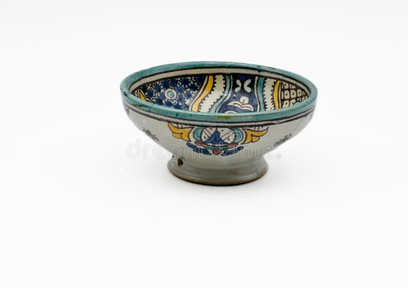 Classic Restaurant Serving Bowls with Designs with Isolated White Back ...