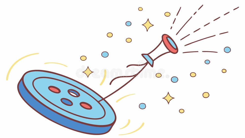 Classic Sewing Button with Thread, Tailoring and Crafting Essential ...