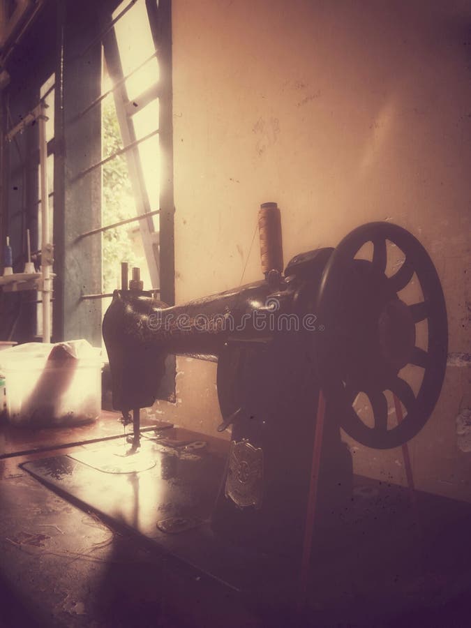 Classic Sewing Machine stock image. Image of street - 249732339