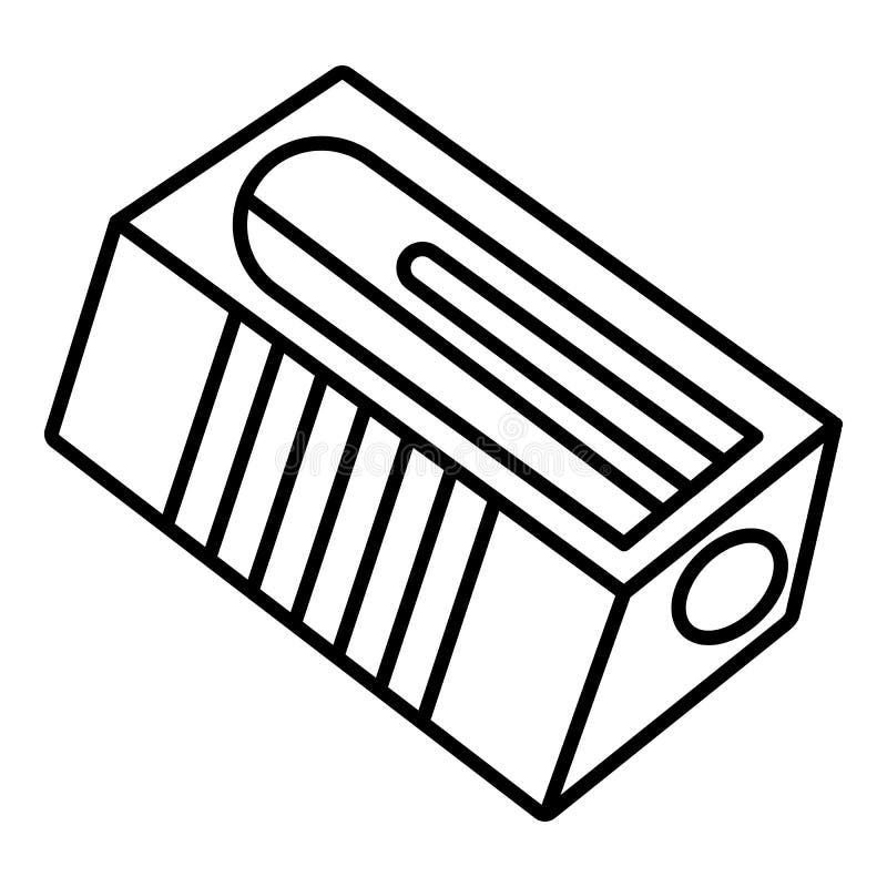 Classic Sharpener Icon, Outline Style Stock Vector - Illustration of ...