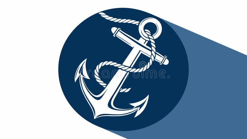 Classic Ship Anchor Icon, Symbolizing Stability and Maritime, Vector ...