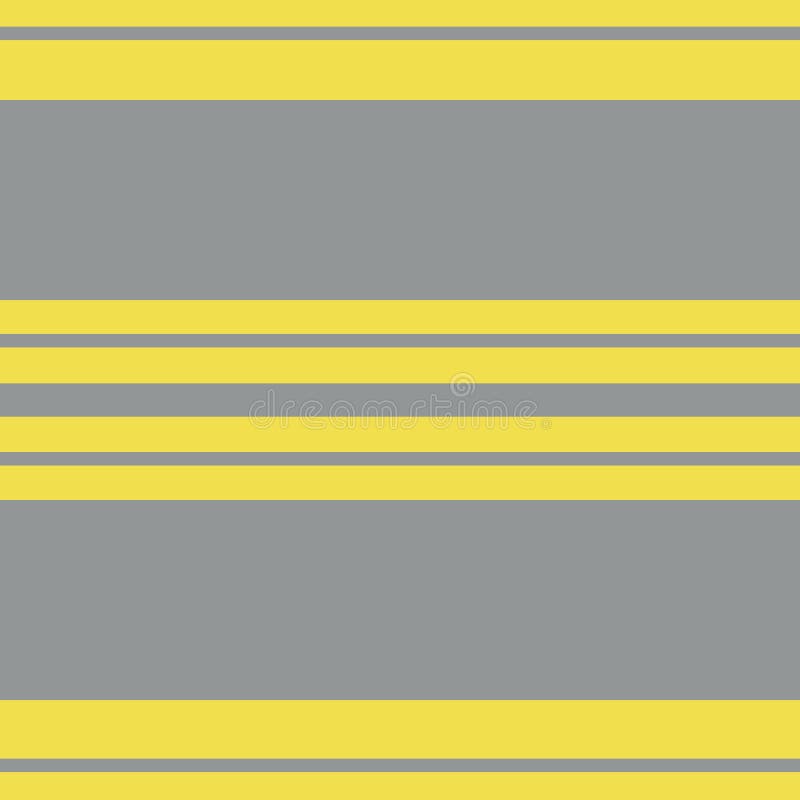 Classic Shirting Stripe in Yellow and Grey. Seamless Vector Pattern ...