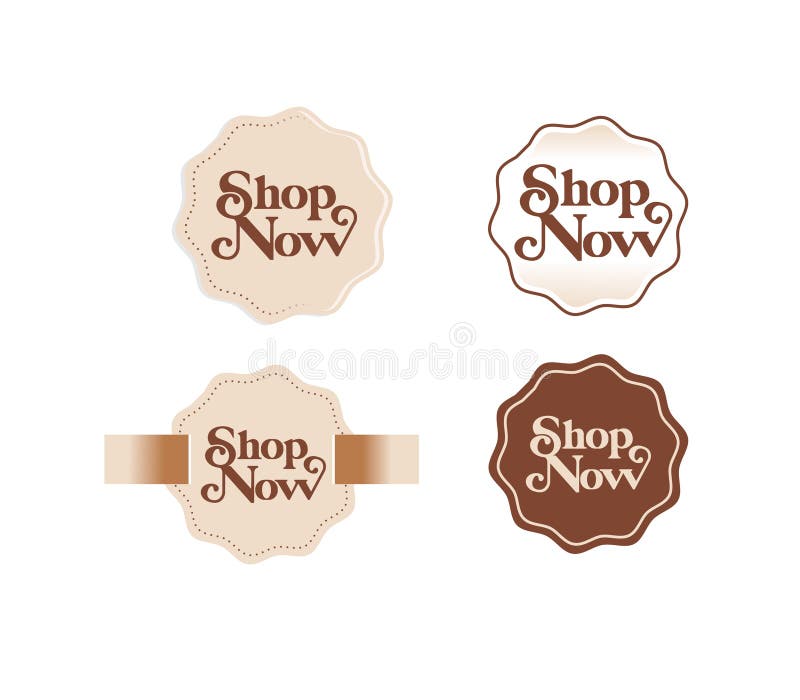 Classic Shop Now Banner Template Stock Vector - Illustration of element ...