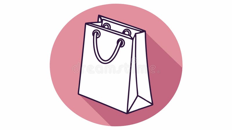 Classic Shopping Bag, Symbolizing Retail and Purchase, Vector Design ...