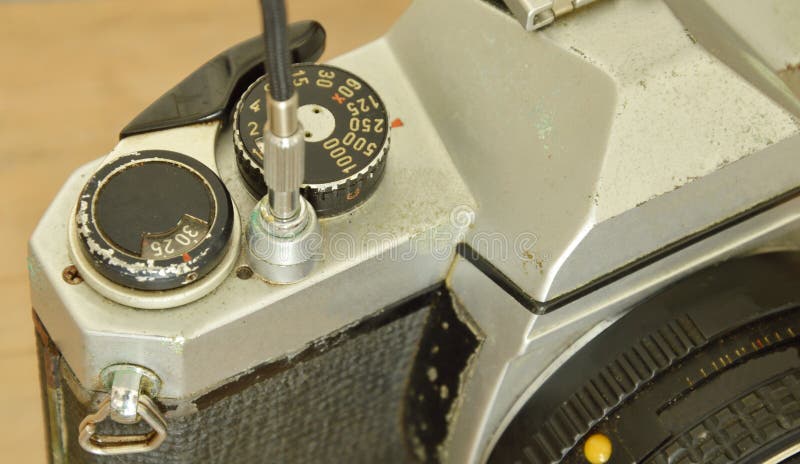 Classic Shutter Cable Released Operated on Single Lens Reflect Film ...