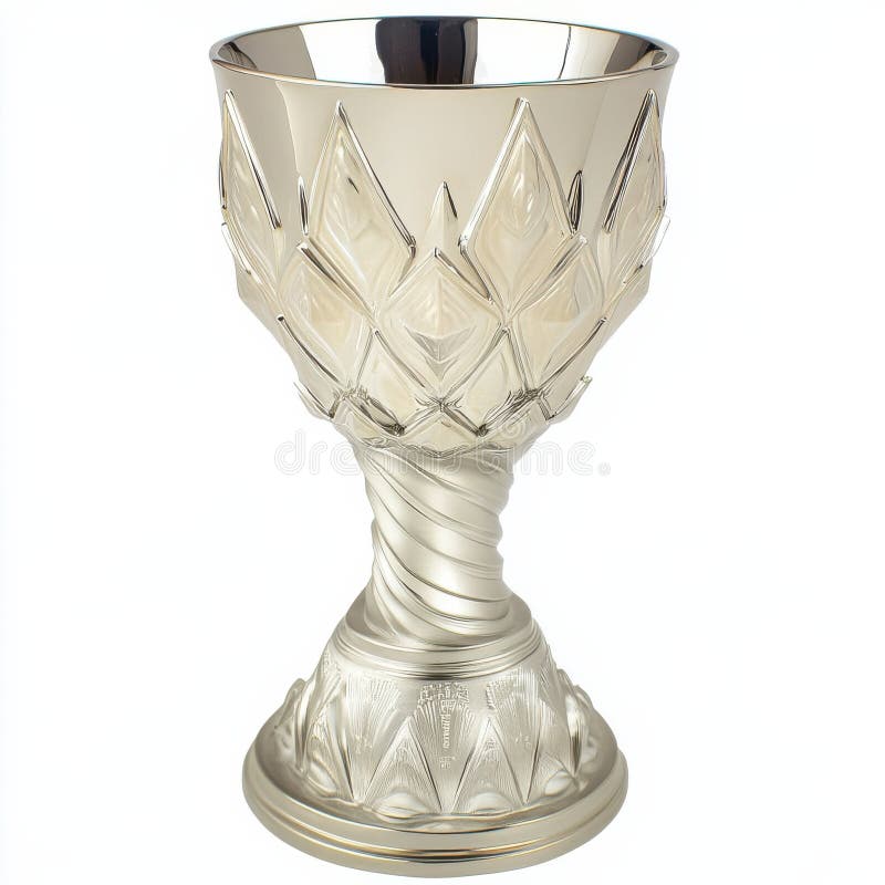 Classic Silver Goblet Trophy with Timeless Elegance and Style Stock ...