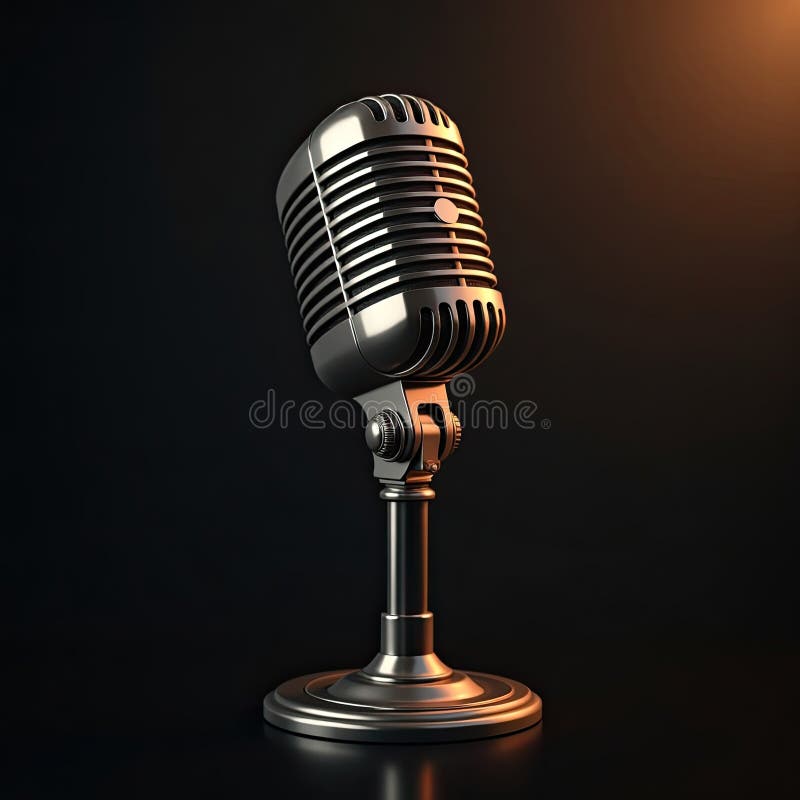 Iconic Silver Microphone Stock Illustrations – 196 Iconic Silver ...