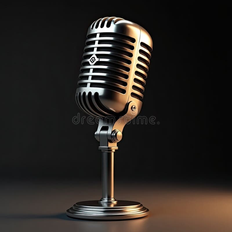Iconic Silver Microphone Stock Illustrations – 196 Iconic Silver ...