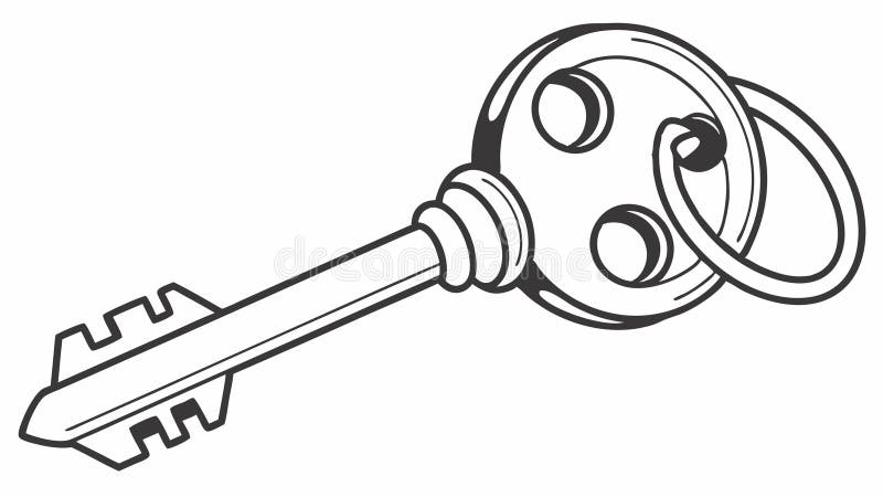 Classic Skeleton Key, Symbolizing Solutions Discovery, Vector Design ...