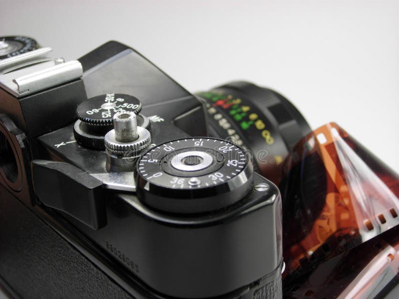 Classic SLR Camera Macro with Film Stock Image - Image of elegance ...