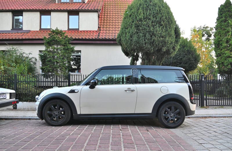 Classic Small Compact White Car BMW Mini Cooper Third Generation ...