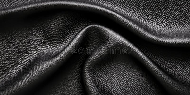 Classic Smooth Black Leather Texture with Elegance Background for ...
