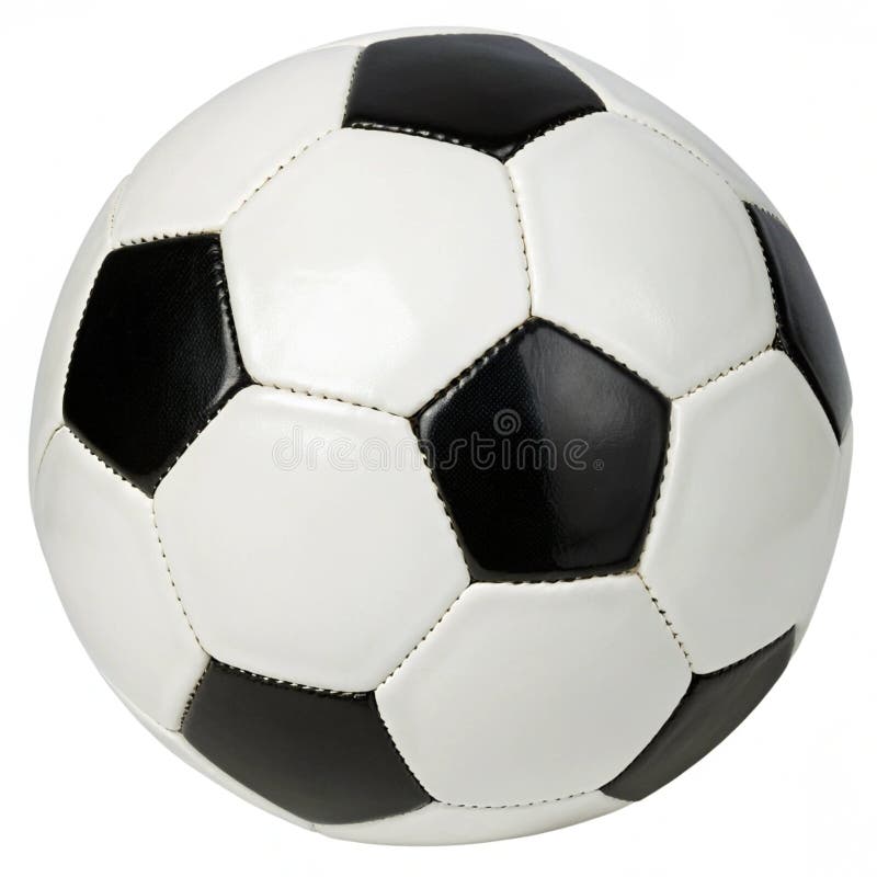 Classic Soccer Ball Isolated on White Background Stock Illustration ...