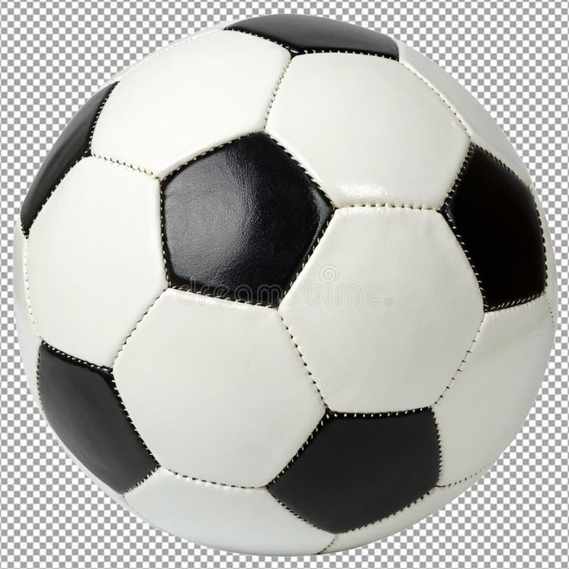 A Classic Soccer Ball with Stitched Panels Stock Photo - Illustration ...