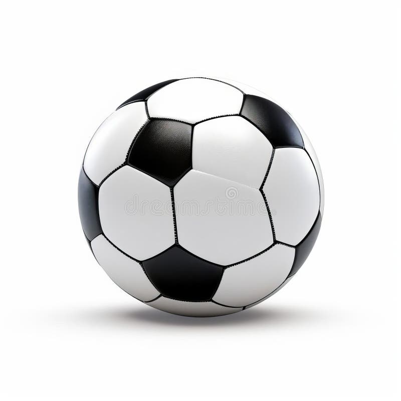 Classic Soccer Ball with Timeless Hexagonal Pattern Design Stock ...