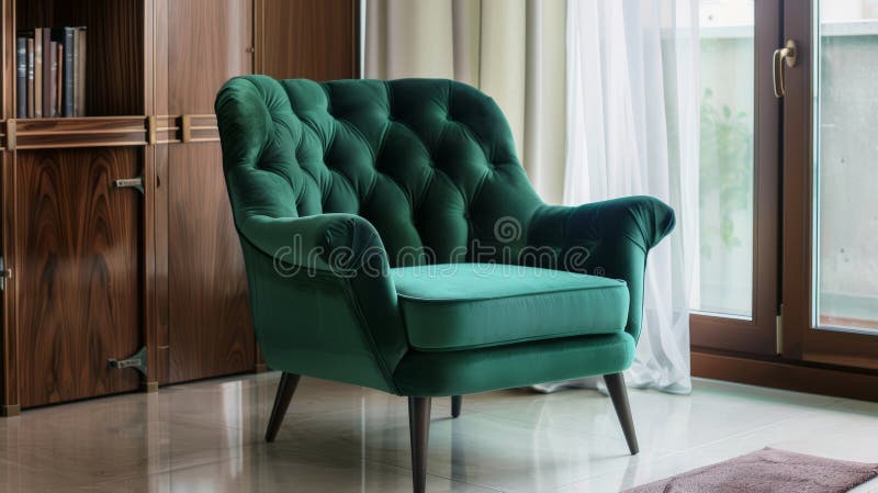 Classic Soft Chair with Contemporary Twist Stock Illustration ...