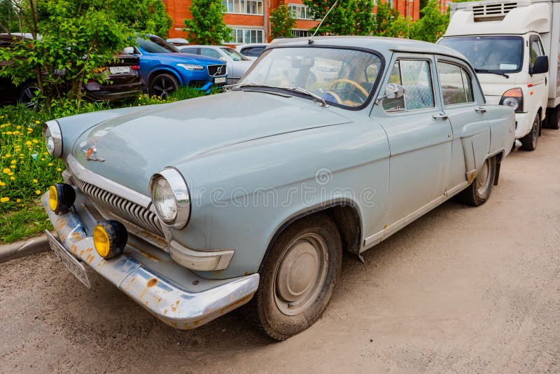 Classic Soviet Car GAZ-21 Volga Editorial Photo - Image of street ...