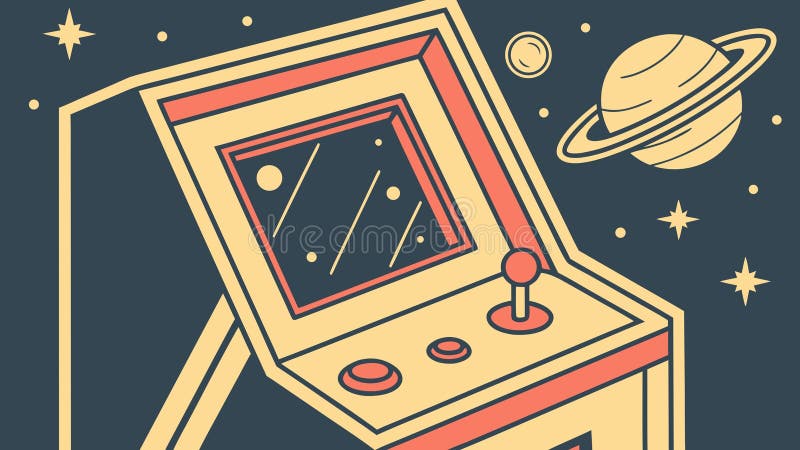 Classic Space Invaders Arcade Machine Vector, Vector Design Generative ...
