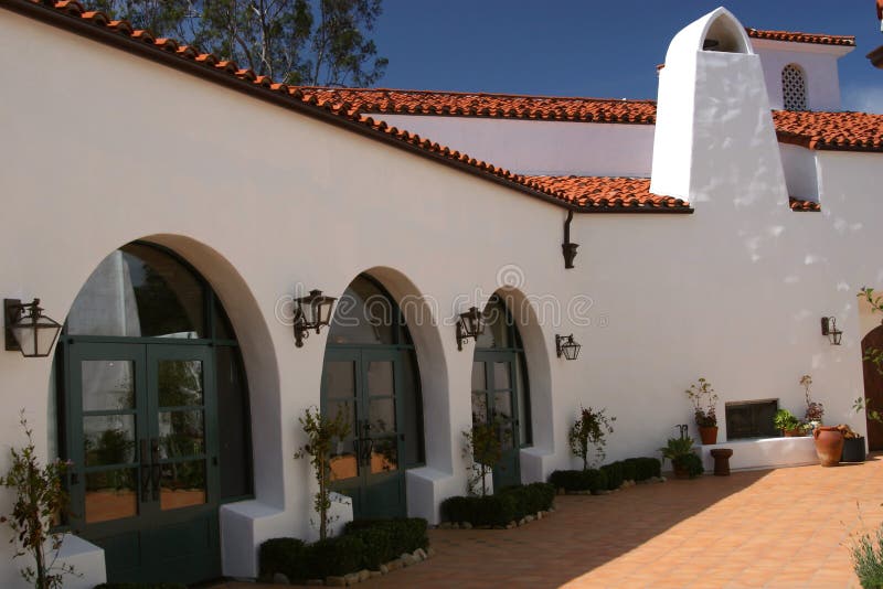 Classic Spanish Architecture Stock Image - Image of architecture, ojai ...