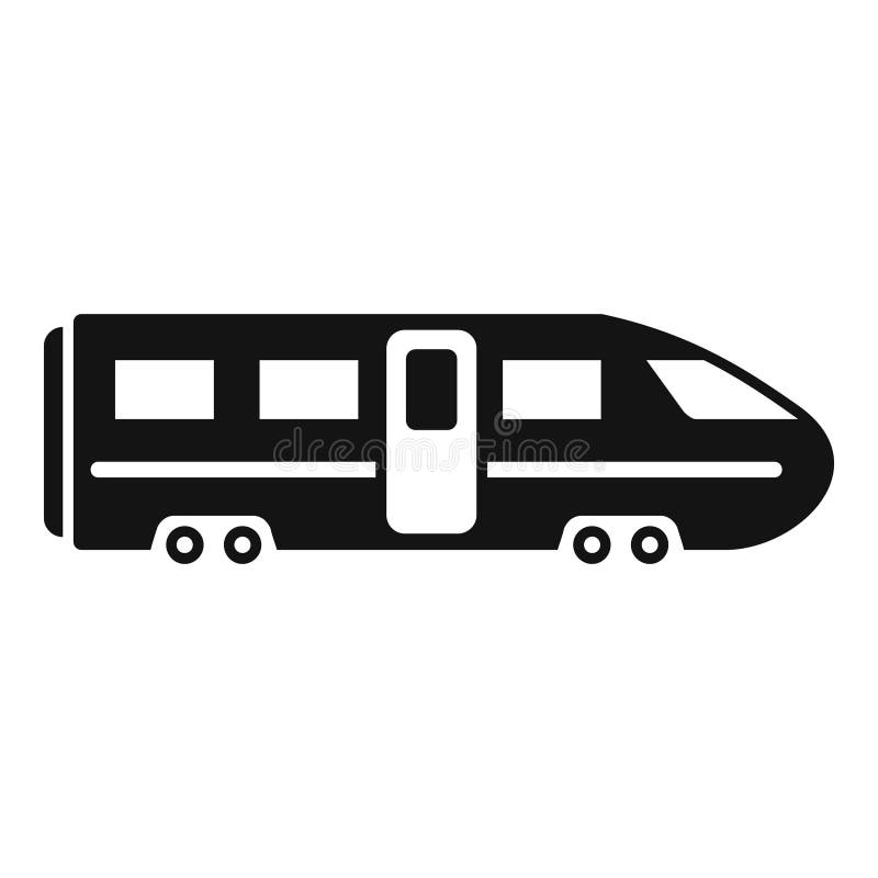 Classic Speed Train Icon Simple Vector. Modern Locomotive Stock Vector ...