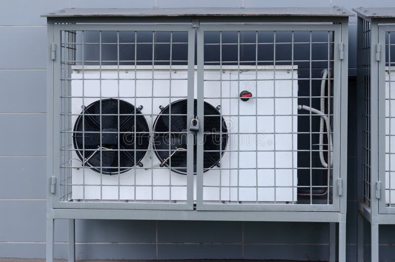 Classic Split Air Conditioner House System. Externally Fitted Unit on ...