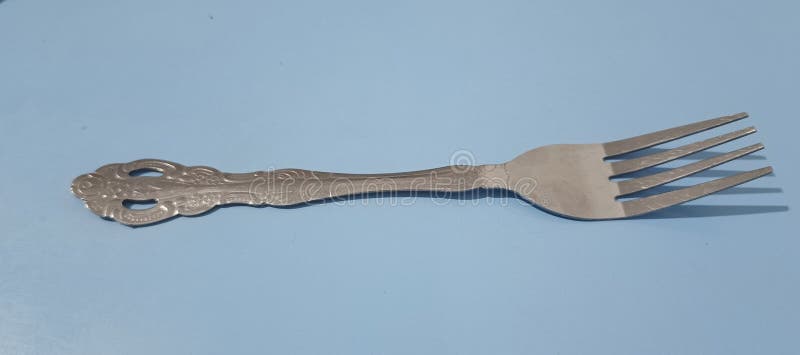 Classic Stainless Steel Fork with an Elegant Touch. Stock Image - Image ...
