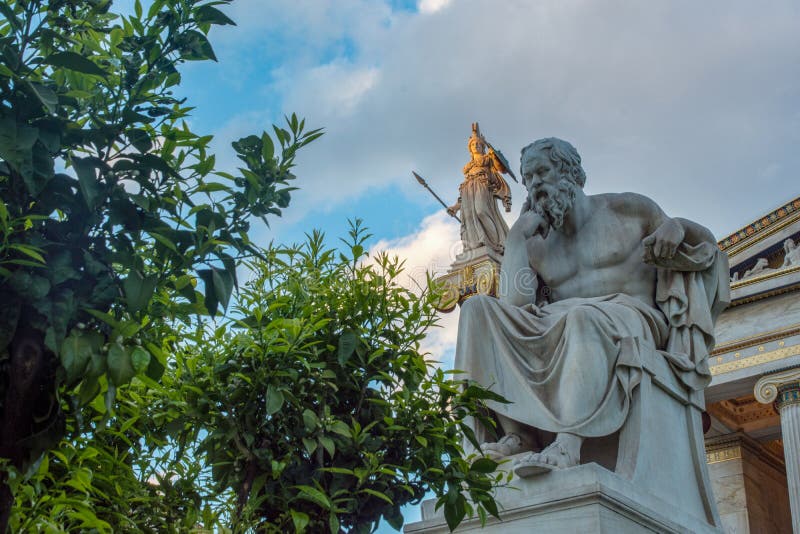 Classic statue Socrates stock photo. Image of marble - 112528378