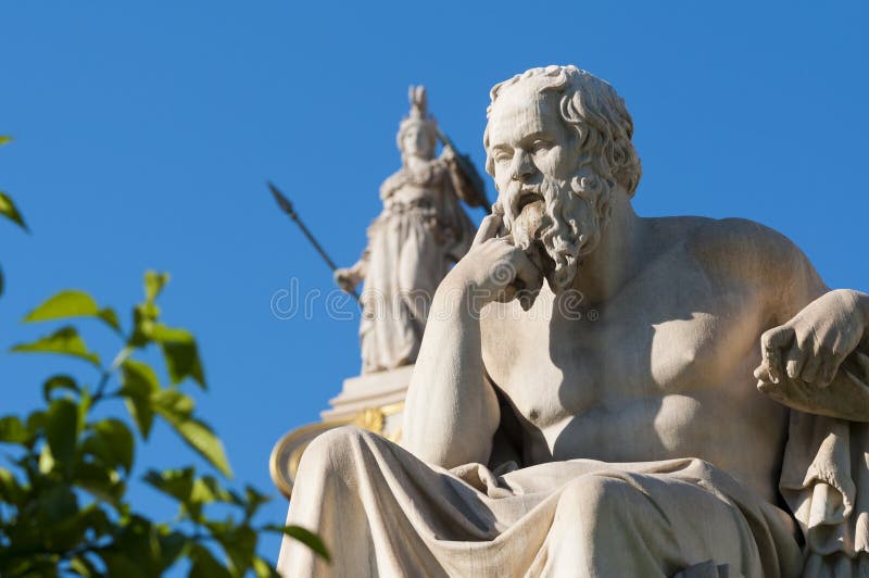 Classic statue Socrates stock image. Image of historic - 94830773