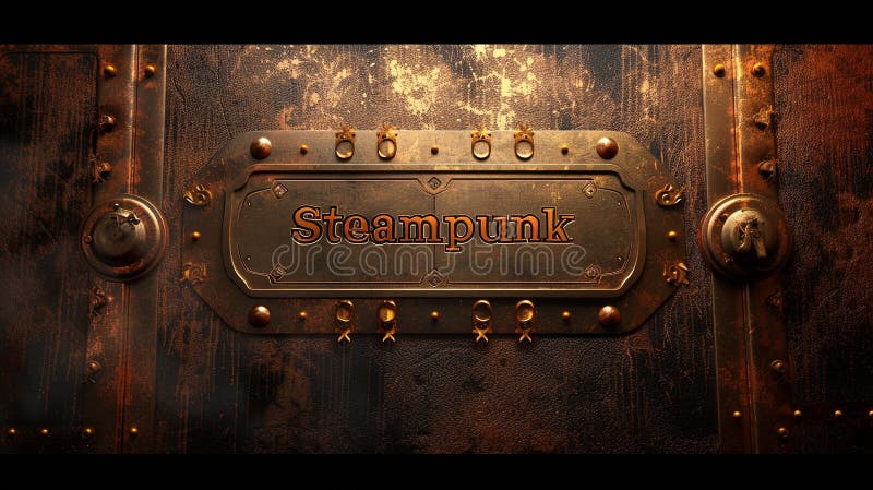 Classic Steampunk Background. Stock Image - Image of template, style ...