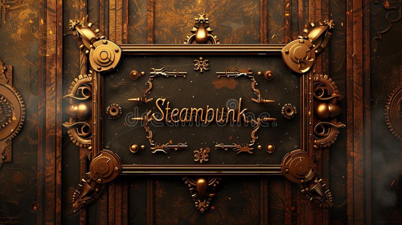 Classic Steampunk Background. Stock Photo - Image of gear, texture ...