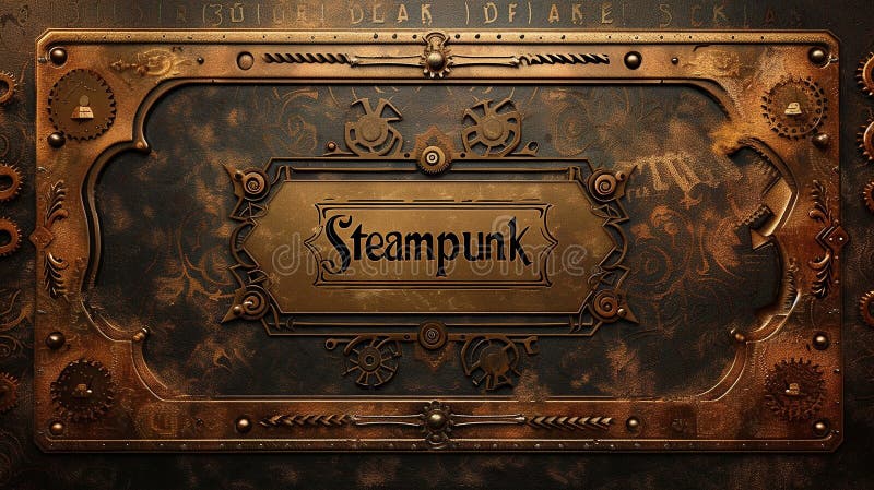 Classic Steampunk Background. Stock Photo - Image of vintage, abstract ...