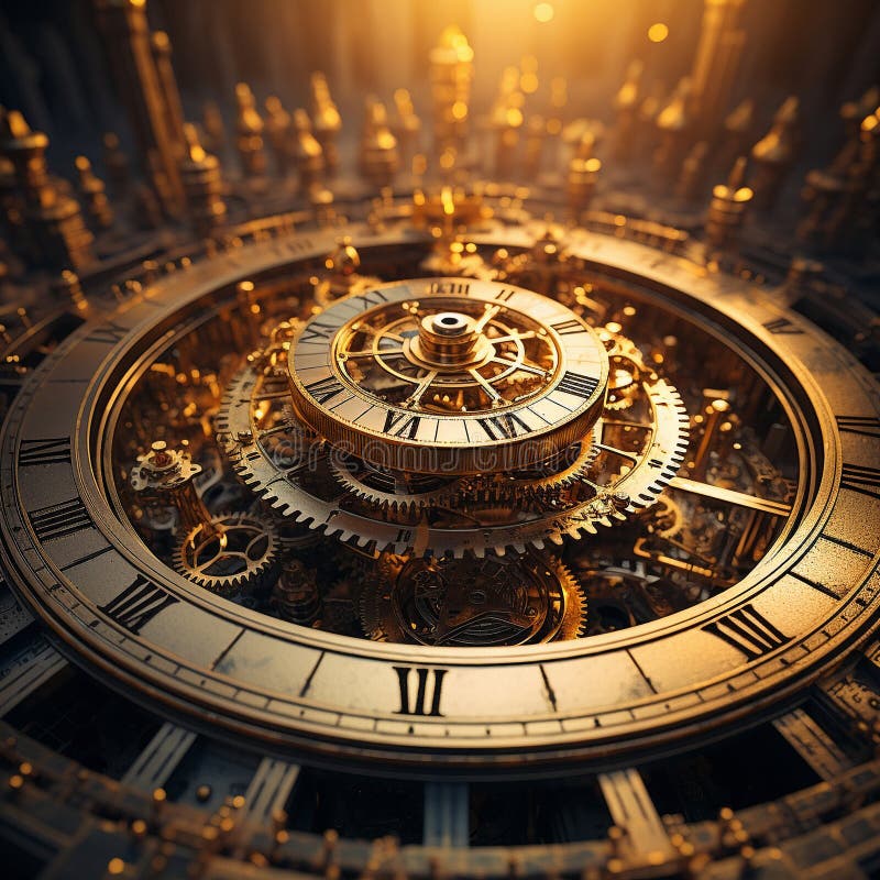 Classic Steampunk Professional Background. Steampunk Streets with Lanterns Stock Illustration ...