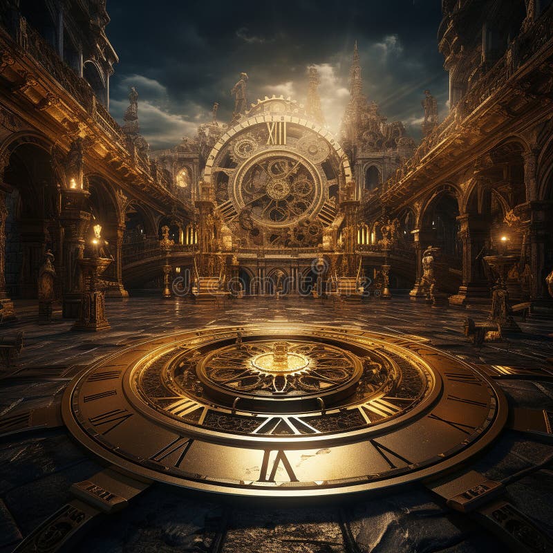 Classic Steampunk Professional Background. Steampunk Streets with Lanterns Stock Illustration ...