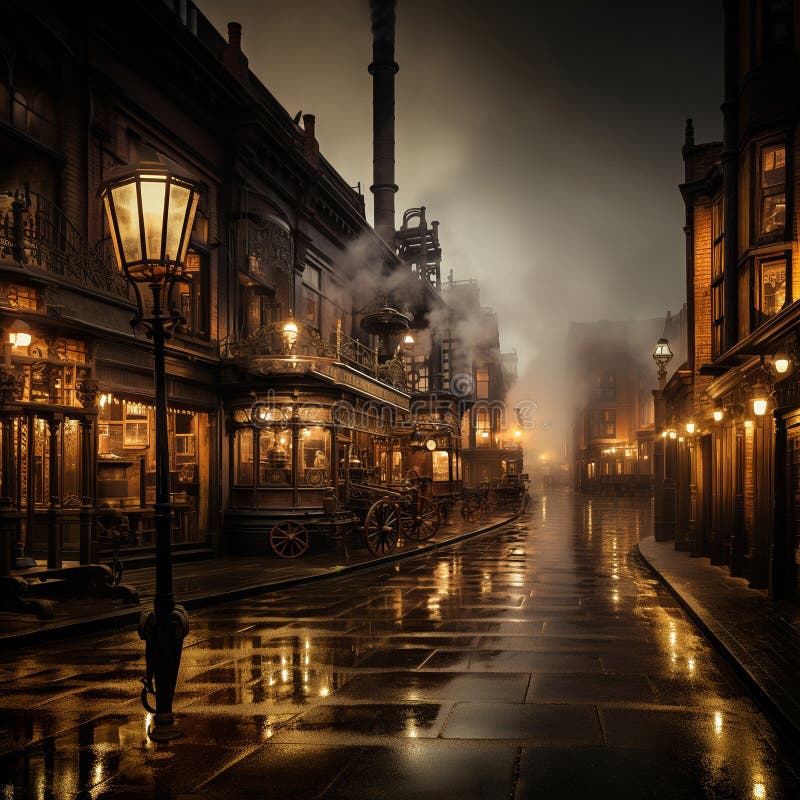 Steampunk Streets Stock Illustrations – 28 Steampunk Streets Stock Illustrations, Vectors ...
