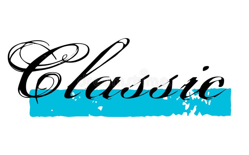 Classic sticker stamp stock vector. Illustration of style - 102046689