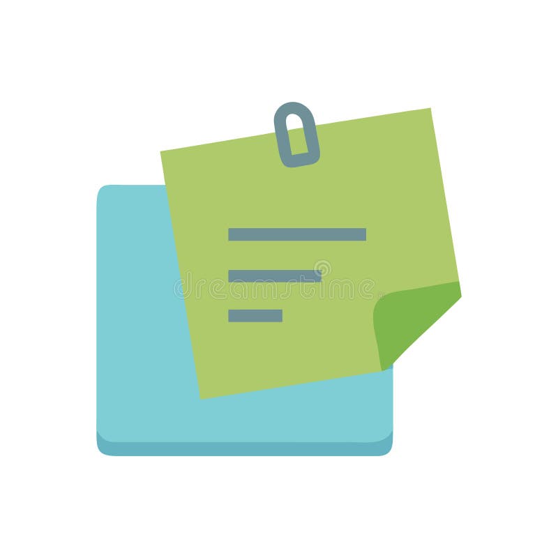 Classic Sticky Note Illustration Stock Vector - Illustration of online ...