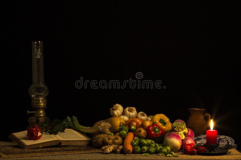 A Classic Still Life in the Dutch Style Stock Photo - Image of fine ...