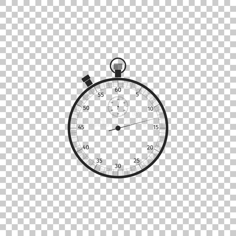 Classic Stopwatch Icon Isolated on Transparent Background. Timer Icon ...