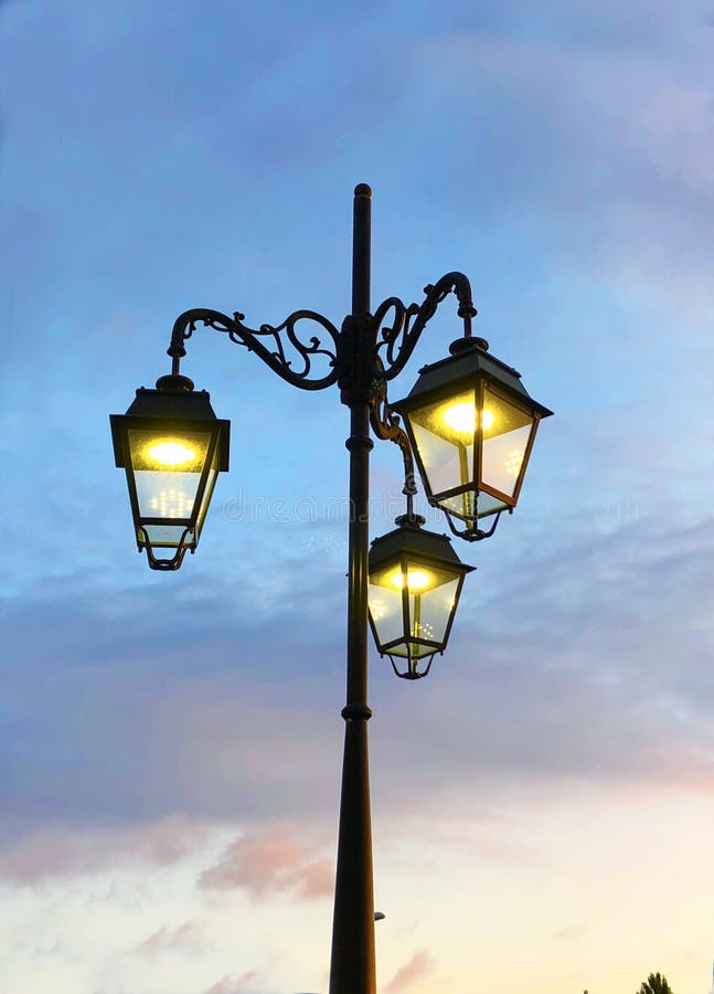Classic street lamp stock photo. Image of single, road - 120725794