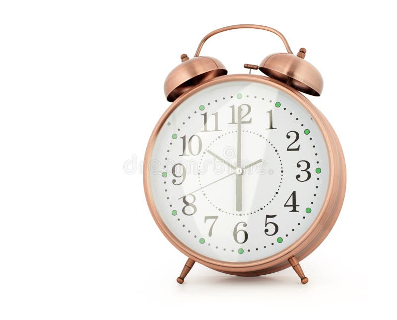 Classic style alarm clock stock photo. Image of deadline - 27823024