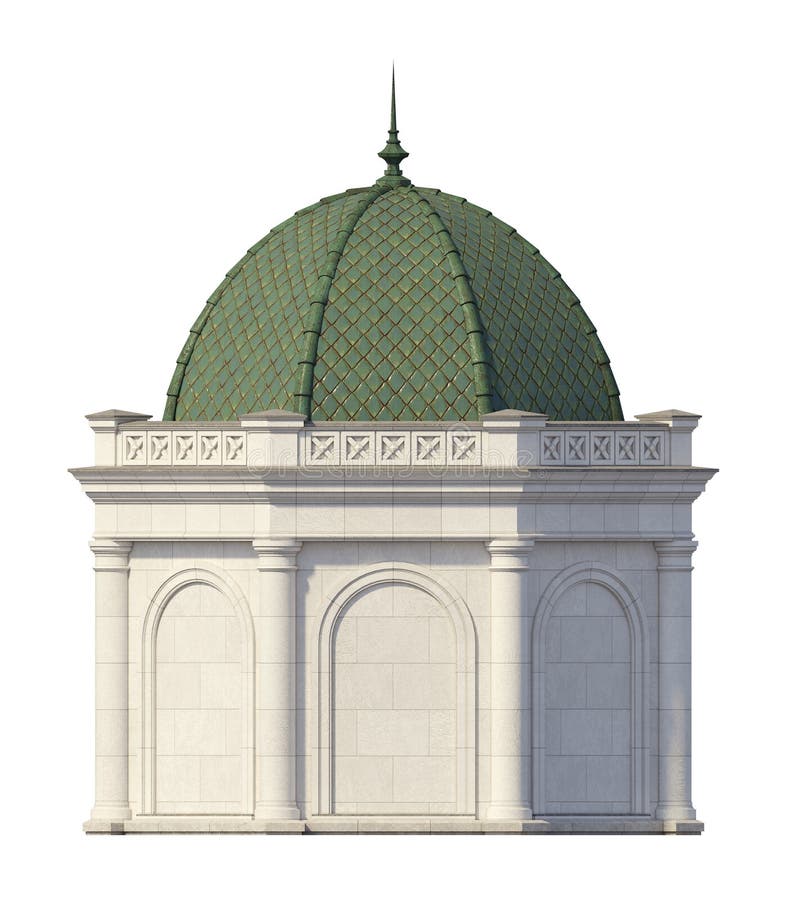 Classic Style Building Exterior. Architecture. Exterior. 3D Rendering ...