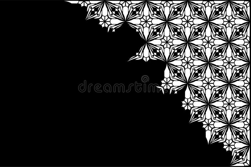 Classic Style of Diagonal Corner Pattern. Set 8 Stock Illustration ...