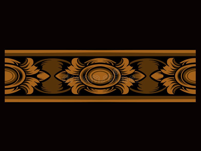 Classic Style Engraving Vector Ornament Design for Elements, Color ...