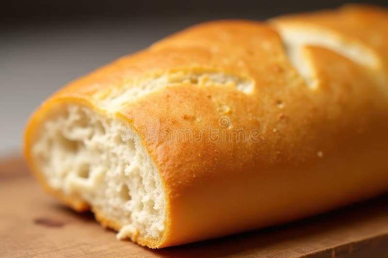 Close-up View of Classic Sub Sandwich Bread Stock Illustration ...