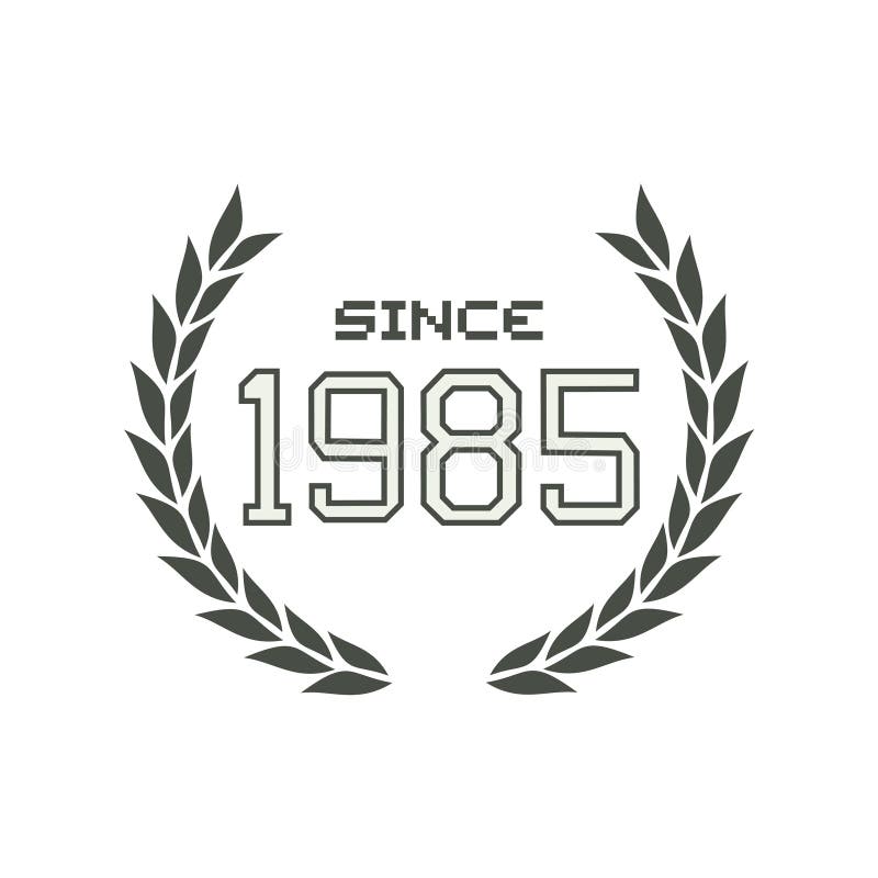 Number 1985 stock vector. Illustration of decorative - 93002644